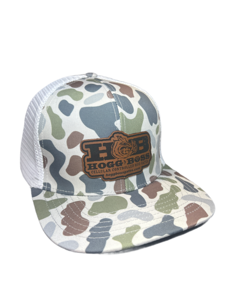 Hogg Boss Camo/White Hat - Hogg Boss Cellular Hog Traps